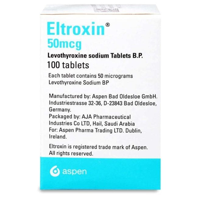 Eltroxin - 50 Mcg - 100 Tablet
