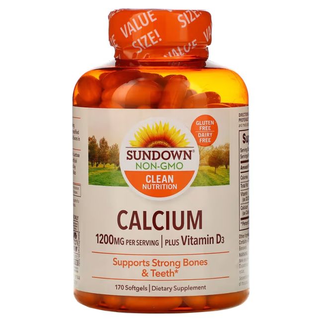 Sundown - Calcium - 1- 200Mg With Vitamin D3 25Mcg - 170 Count