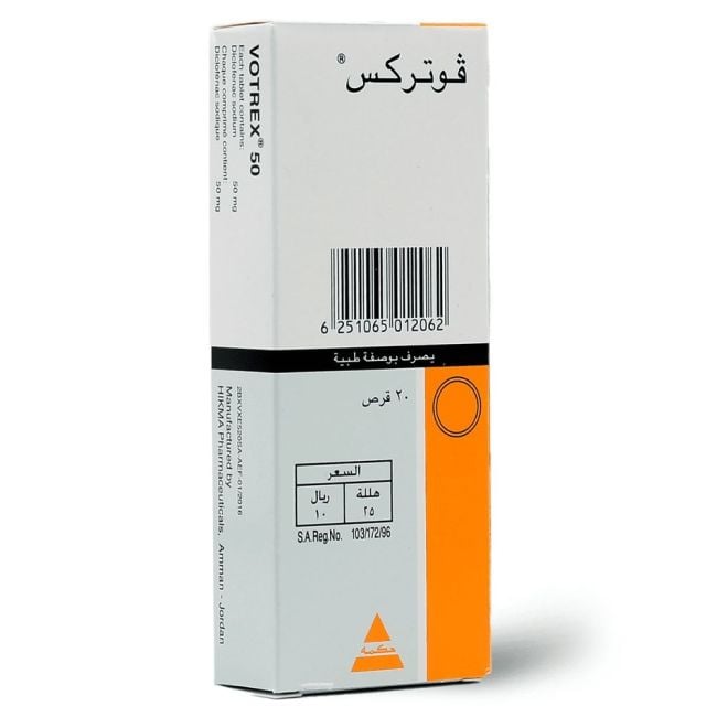 Votrex - 50 Mg - 20 Tablet