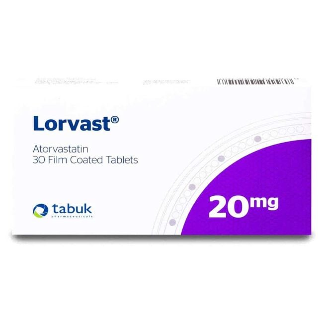 Lorvast - 20 Mg - 30 Tablet