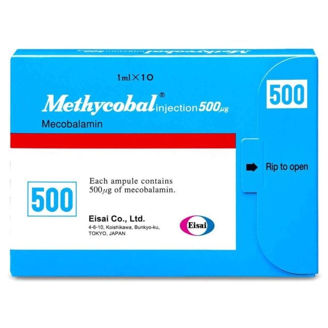 Methycobal - 500 Mcg Ampoule - 10Pcs 1 Ml
