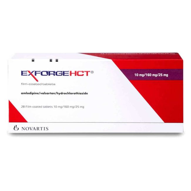 Exforge Hct - 10Mg/160Mg/25Mg - 28 Tablets