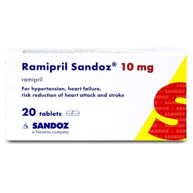 Ramipril Sandoz - 10Mg - 20 Tablet