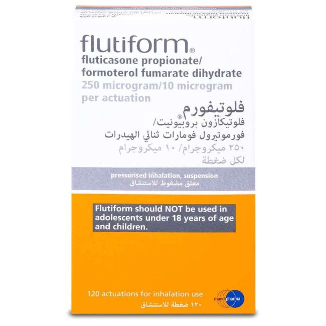 Flutiform - Pressurised Inhalation Suspension 250/10 Microgram - 120 ...