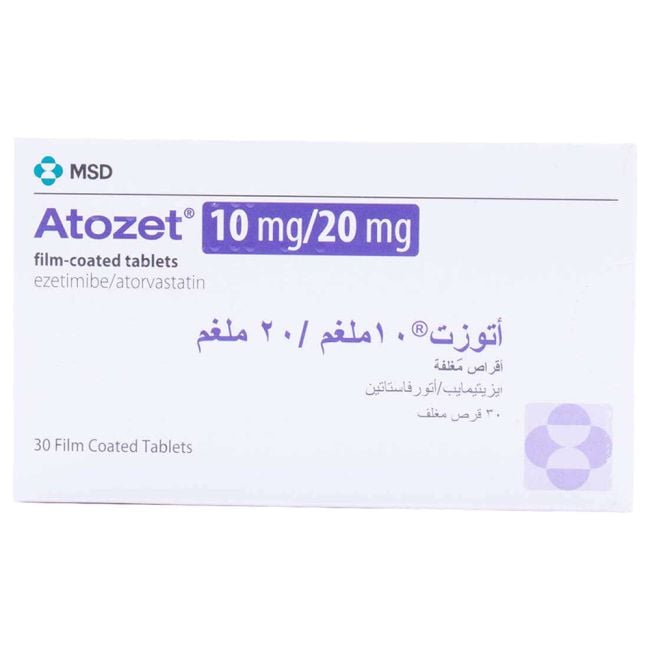 Atozet 10Mg/20Mg - 30 Tablets