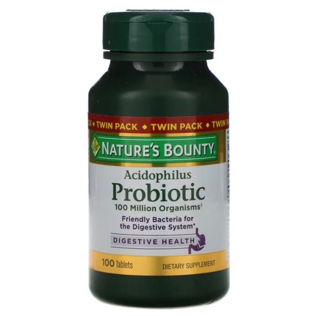 Nature’S Bounty - Probiotic - 100 Tablets - Twin Pack