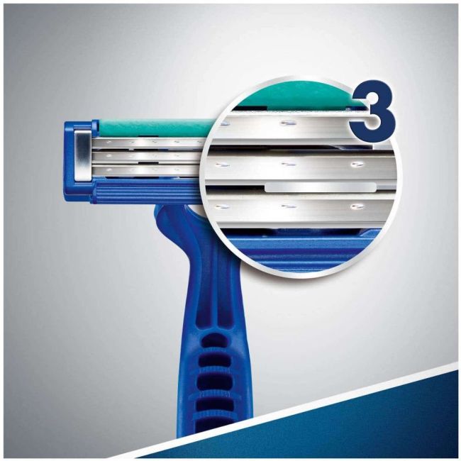 Gillette - Blue3 - Simple Disposable Razor - 4Pcs