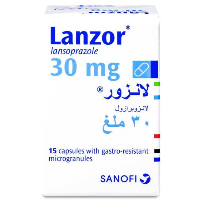 لانزور 30 مجم 15 كبسولة