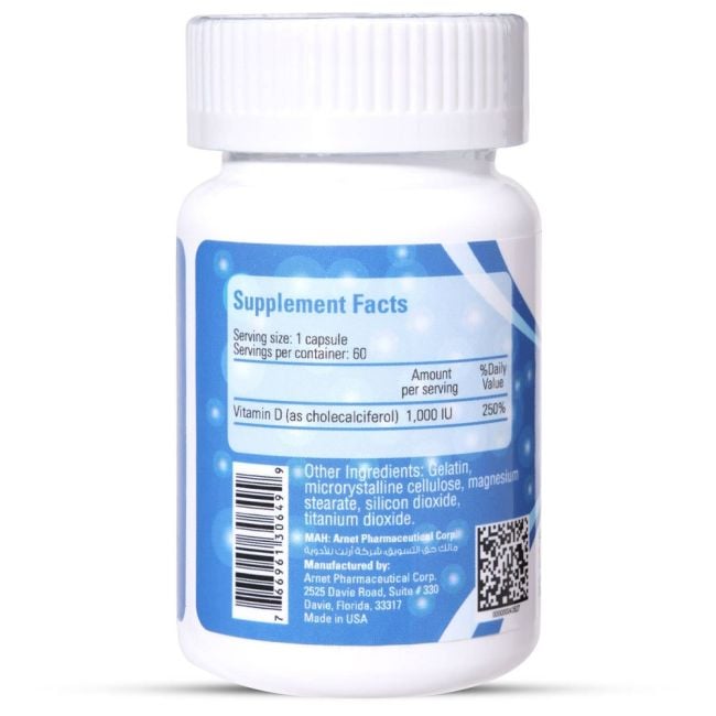 Essential - D3 1000 Iu - 60 Capsules
