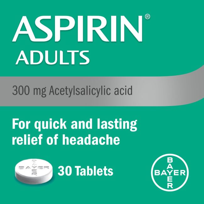 Aspirin 300Mg - 30 Tablets