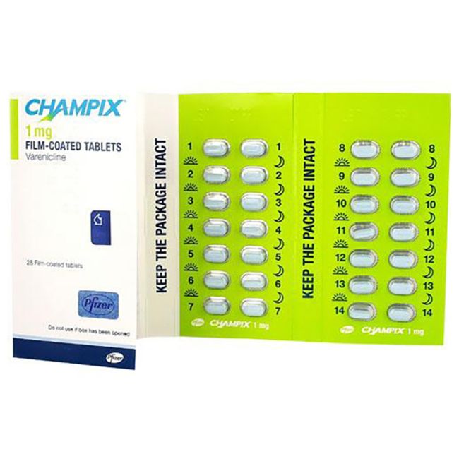 Champix - 1Mg Film-Coated - 28 Tablets