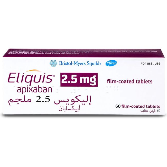 Eliquis - 2.5Mg - 60 Tablet