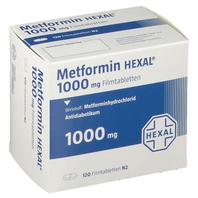 Metformin - Hexal 1000 Mg - 120 Tablet