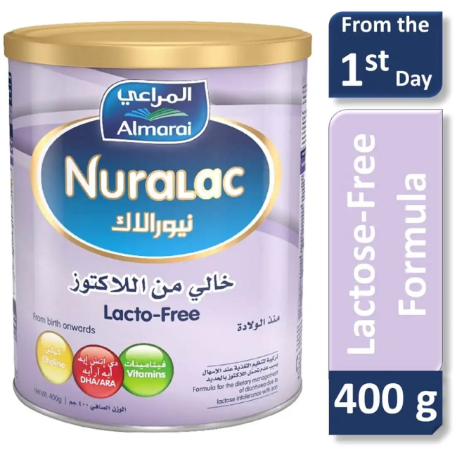 Nuralac - Lacto-Free Baby Milk - 400 Gm.