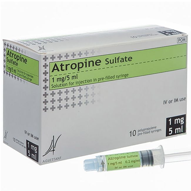 Atropine Sulphate 0.5Mg/Ml - Iv Injection - 1 Ampoule