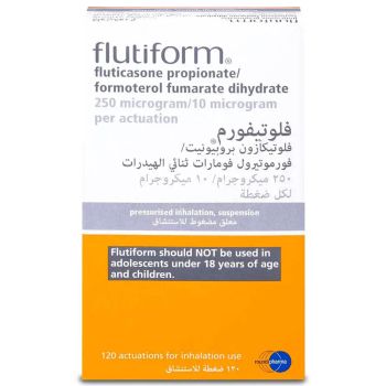 Flutiform - Pressurised Inhalation Suspension 250/10 Microgram - 120 ...
